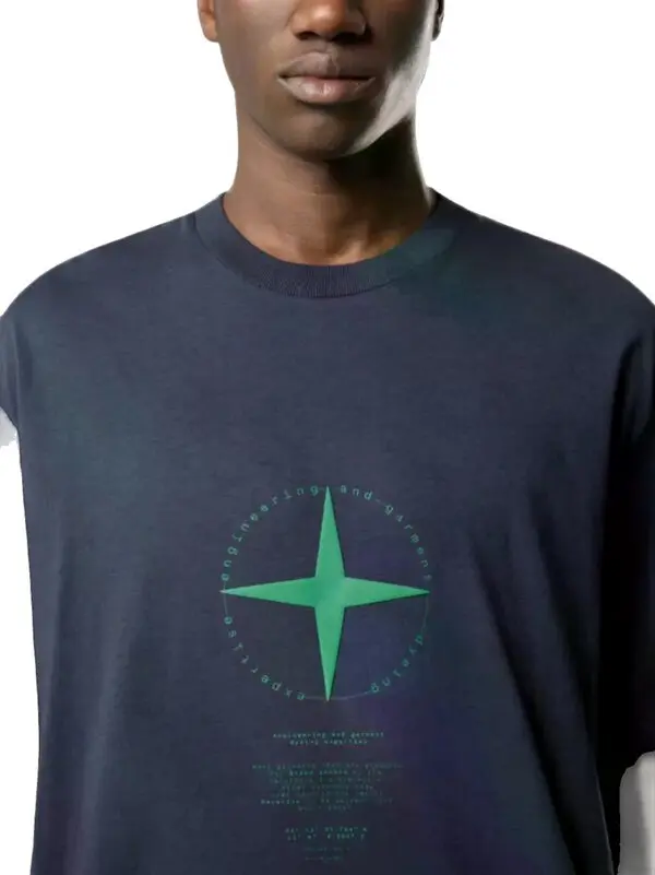 Stone Island Light Compass Cotton T-shirt - Blue