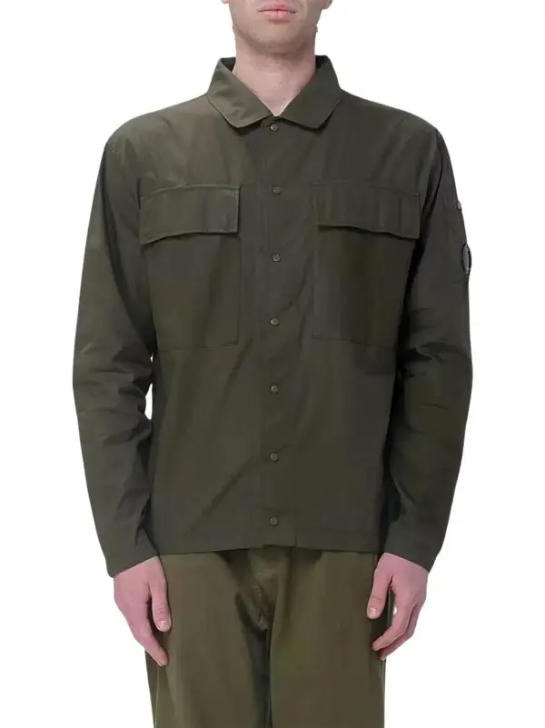 C.P. COMPANY Lens-detail Ripstop Overshirt - Green