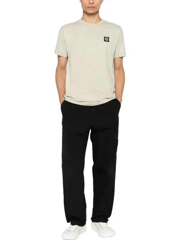 Stone Island Logo-patch Cargo Pants - Black