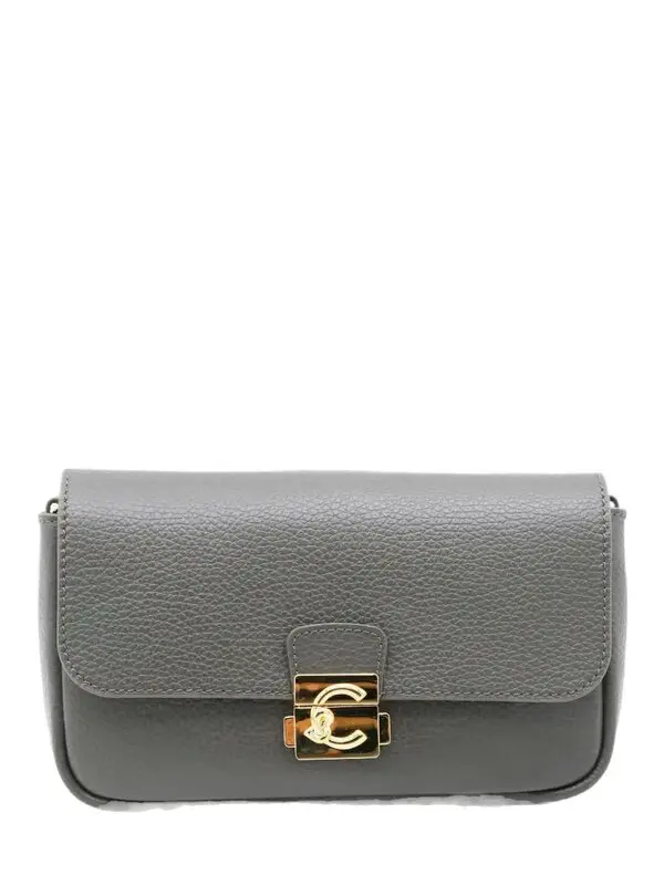 COCCINELLE C-me Lock Grainy Leather Cross Body Bag - Green
