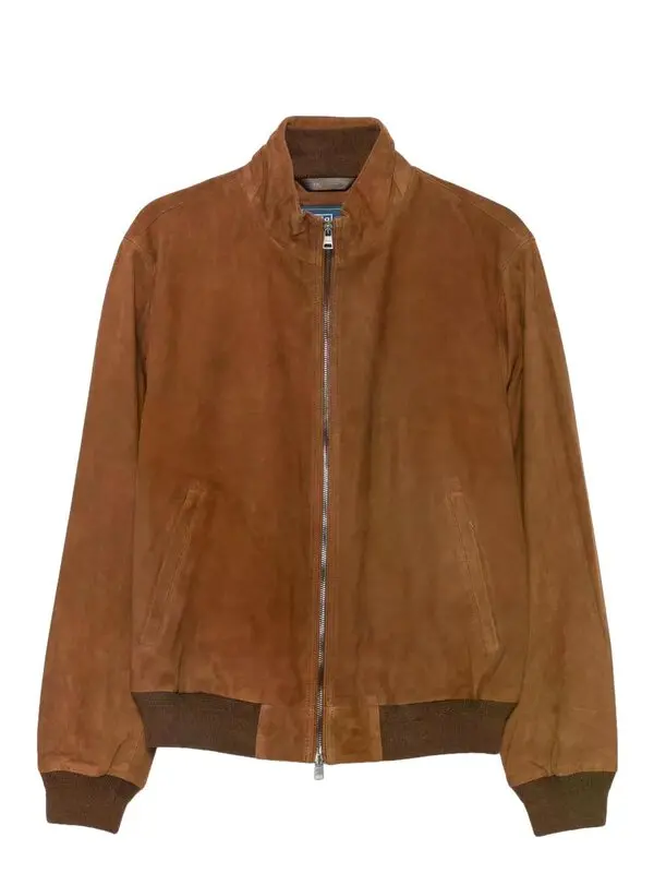 Polo Ralph Lauren Suede Zip-up Bomber Jacket - Brown