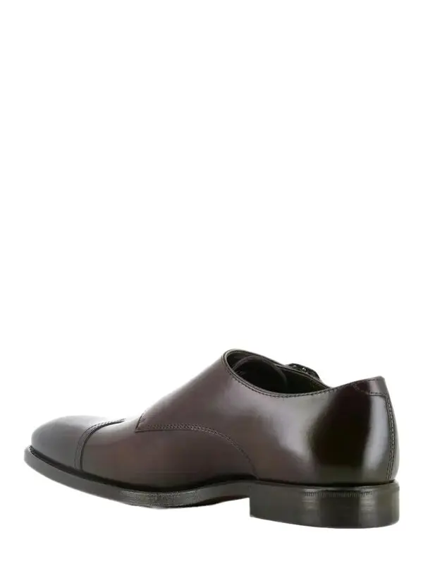 HENDERSON BARACCO Double Strap Monk Shoes - Brown