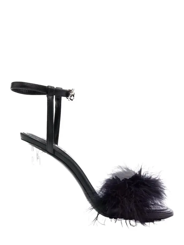 Givenchy G Cube Feather Sandals - Black