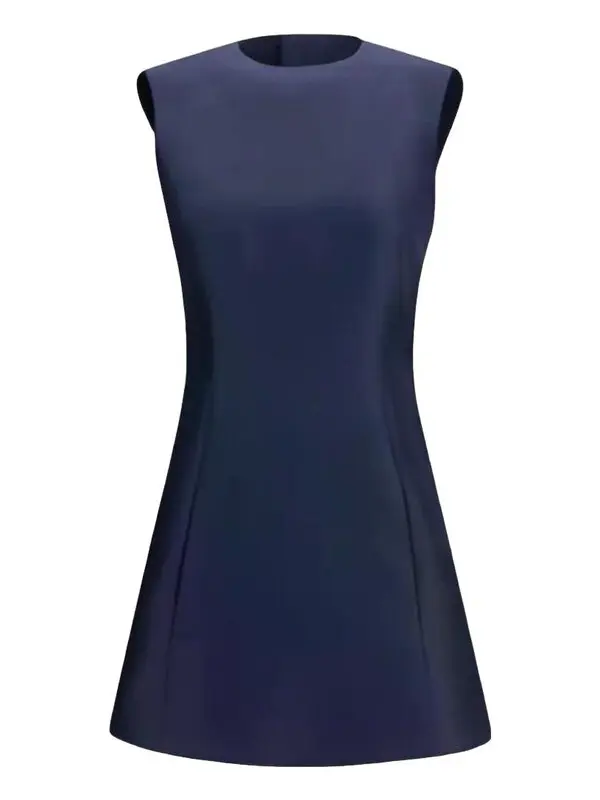 Balenciaga A-line Sleeveless Mini Dress - Blue