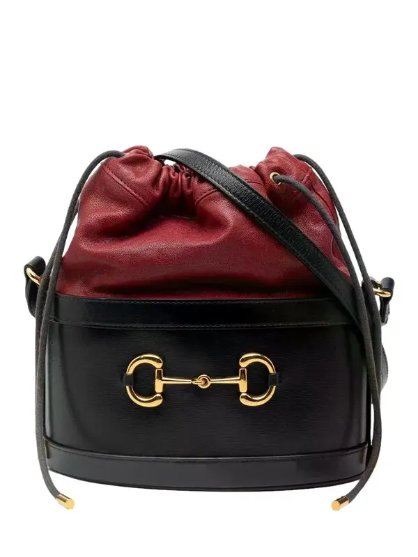 Gucci Calfskin Horsebit 1955 Bucket Bag - Black