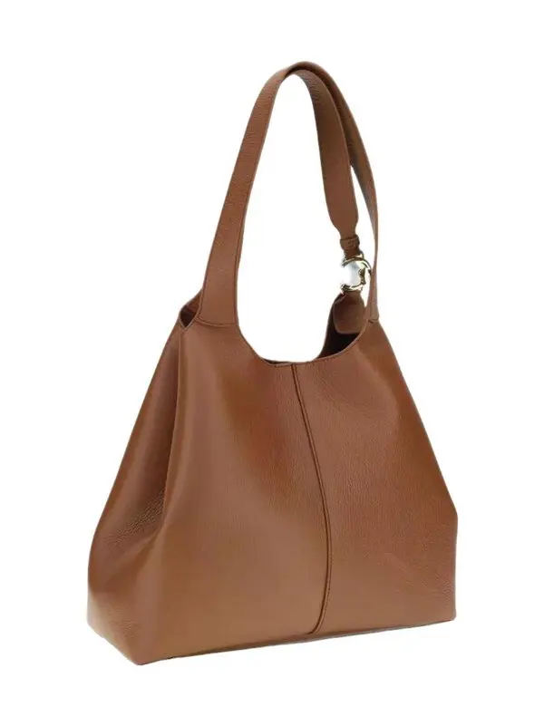 COCCINELLE Large C-easy Leather Shoulder Bag - Brown