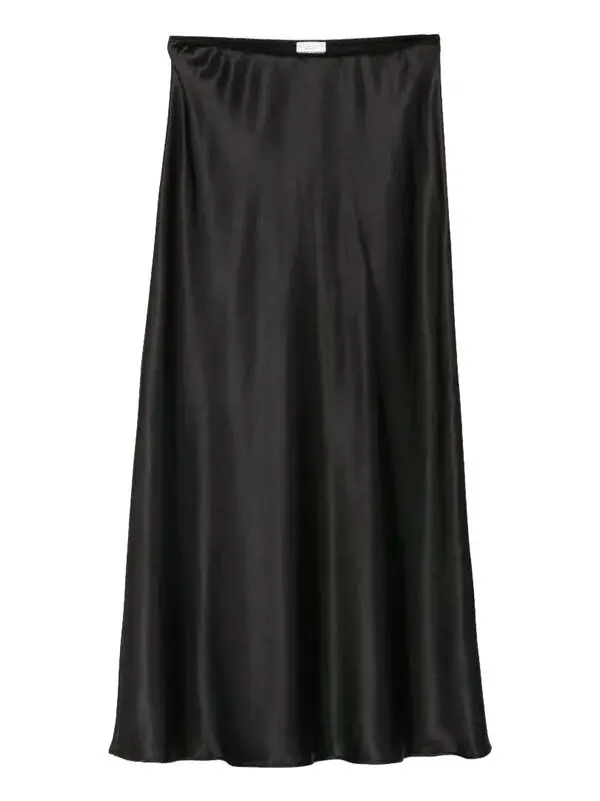 ROBERTO COLLINA Mid-calf Flared Skirt - Black