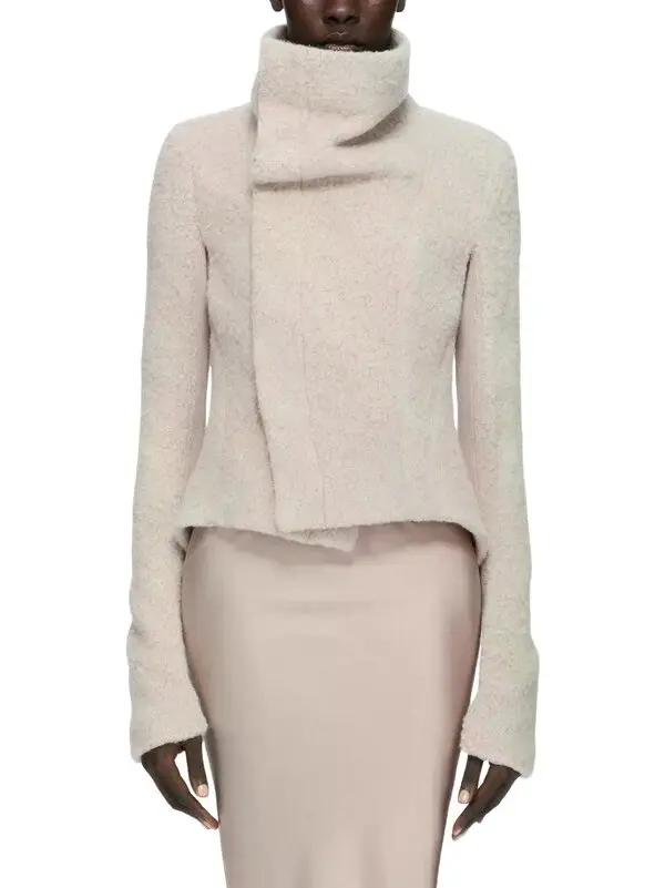 Rick Owens Naska Asymmetric Jacket - Neutrals