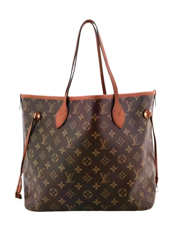 LOUIS VUITTON Monogram Canvas And Leather Mm Tote Bag - Brown
