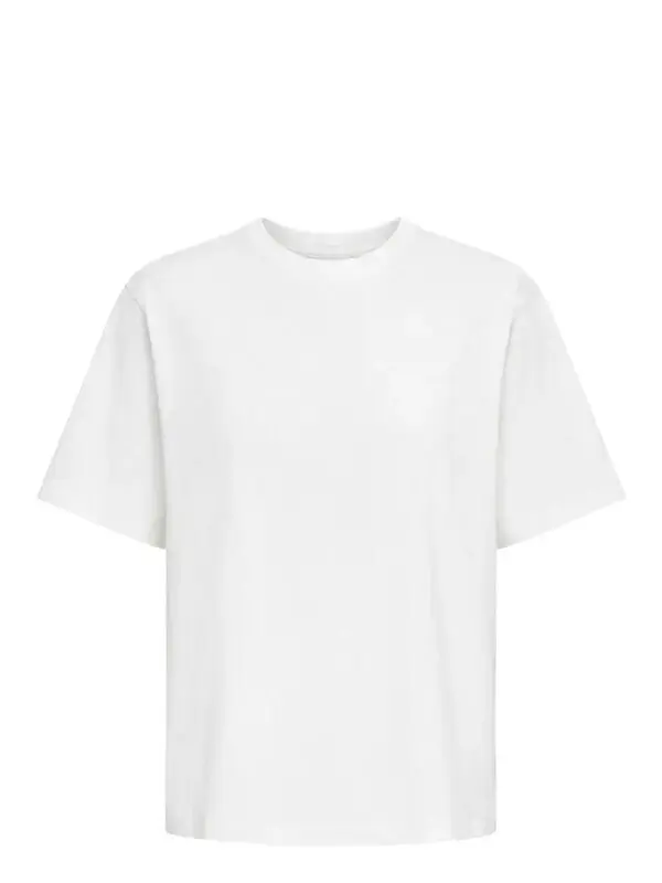 Khaite Mae Cotton Cashmere Appliqué T-shirt - White