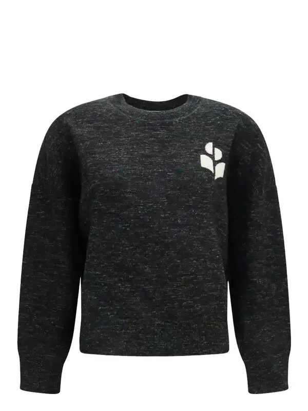 MARANT ETOILE Logo-embroidered Pullover - Black