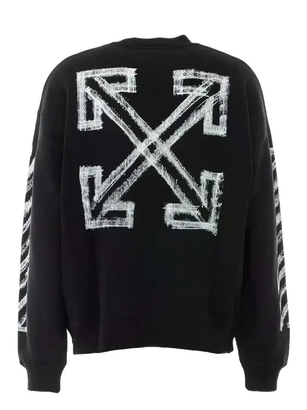 Off-White Cotton Sweater - Black