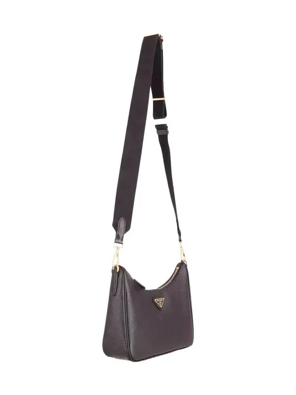 Prada Re-edition 2005 Saffiano Shoulder Bag - Black