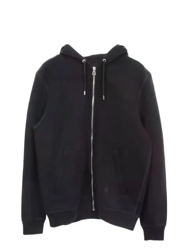 LOUIS VUITTON 2000s Circle-logo Hoodie - Black