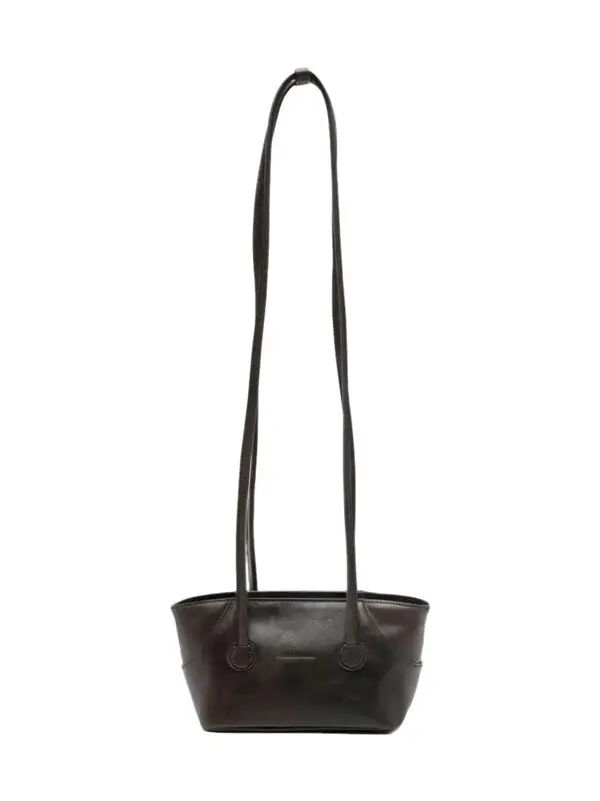 MARGESHERWOOD Smooth Leather Crossbody Bag - Brown