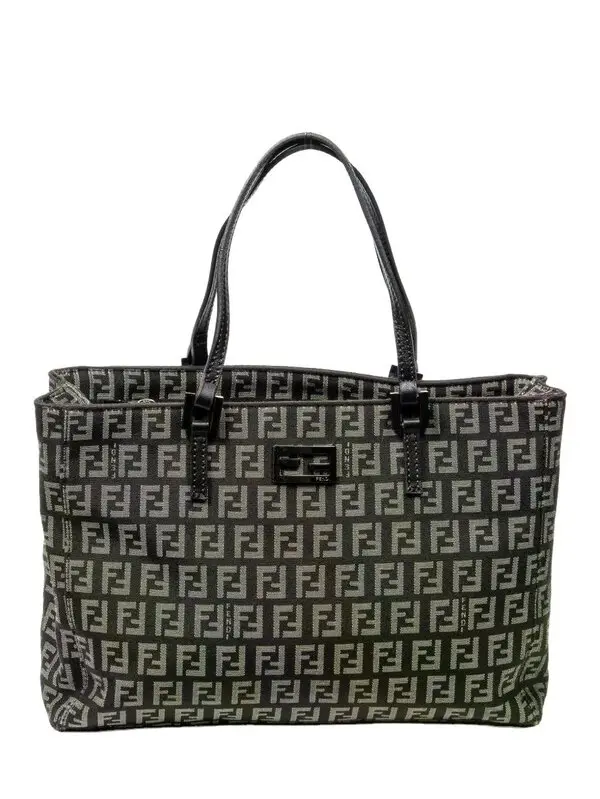 Fendi Ff-pattern Tote Bag - Brown