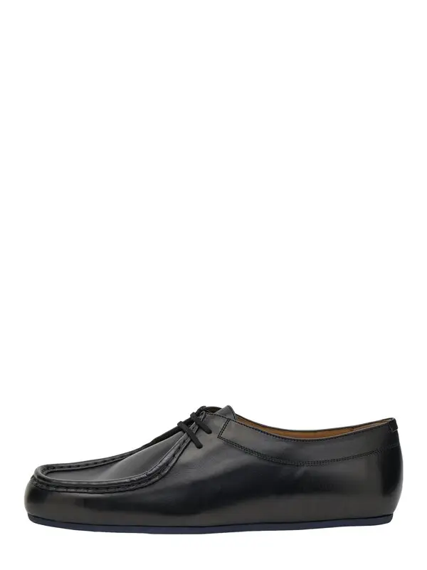 JIL SANDER Leather Lace-up Shoe - Black