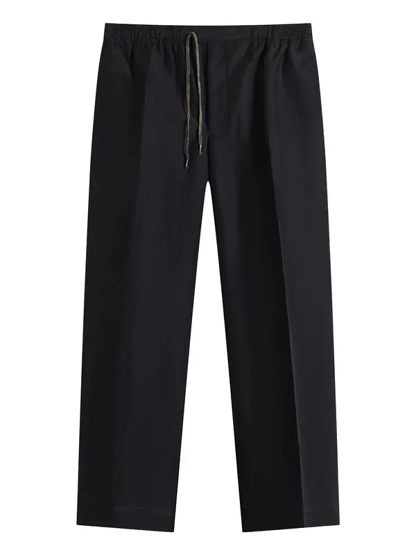 MAISON MARGIELA Drawstring Tailored Trousers - Dark Blue