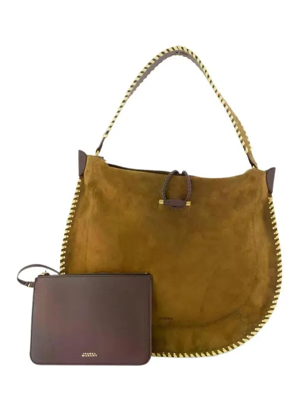 Isabel Marant Étoile Oskan Soft Whipstitch Shoulder Bag - Brown