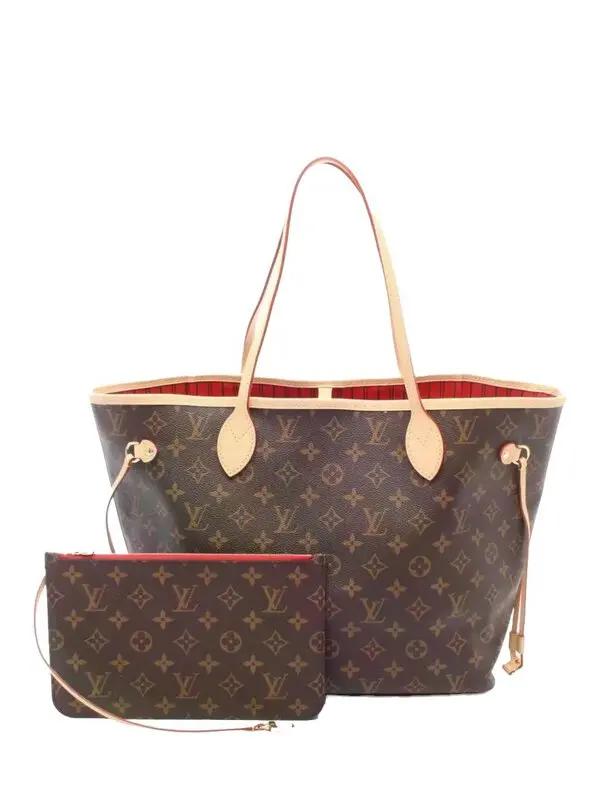 LOUIS VUITTON Monogram Neverfull Mm Tote Bag - Brown
