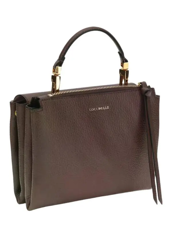 COCCINELLE Small Arlettis Leather Tote Bag - Brown
