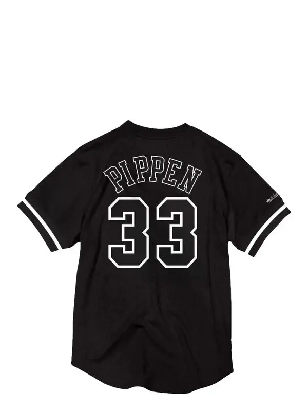 Mitchell & Ness X Nba Chicago Bulls Scottie Pippen Mesh T-shirt - Black