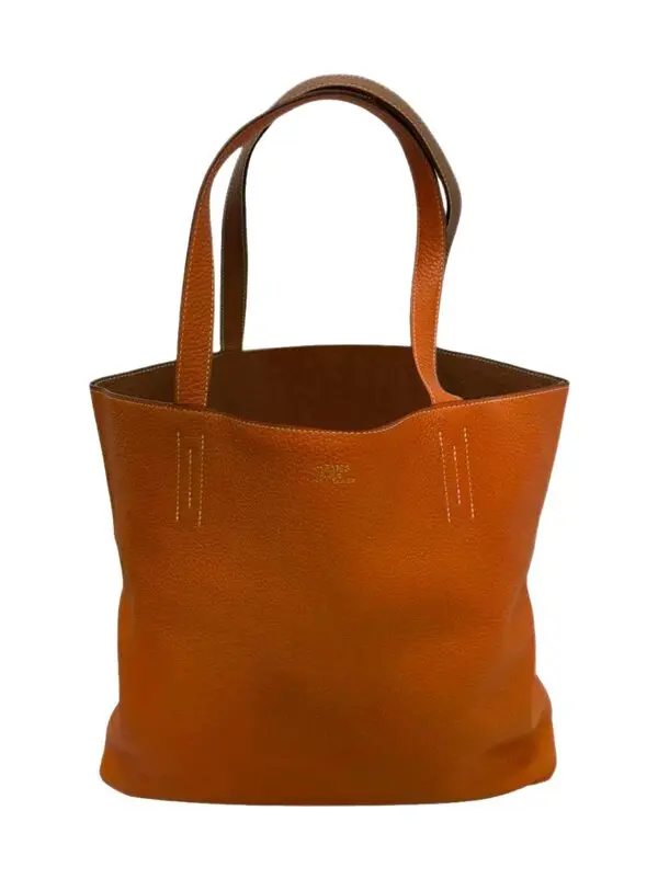 Hermès Double Sens Reversible Tote Bag - Orange