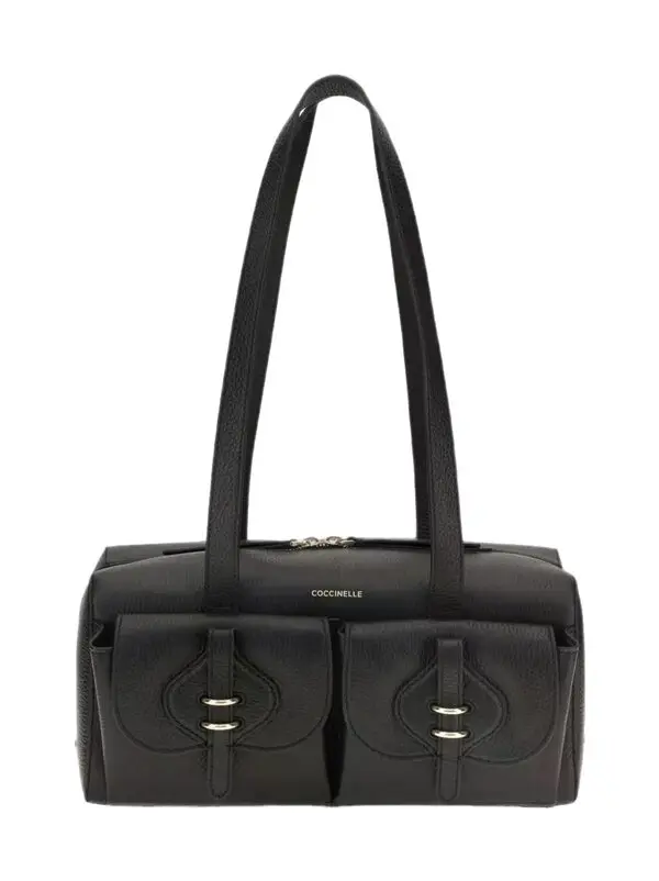 COCCINELLE Mavery Pocket Shoulder Bag - Black