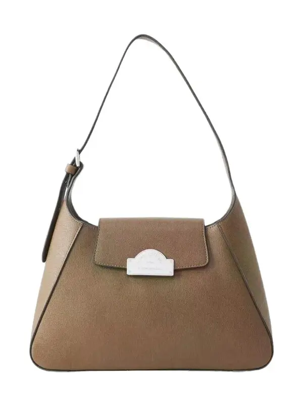 Karl Lagerfeld Rue St-guillaume Grained-leather Shoulder Bag - Neutrals