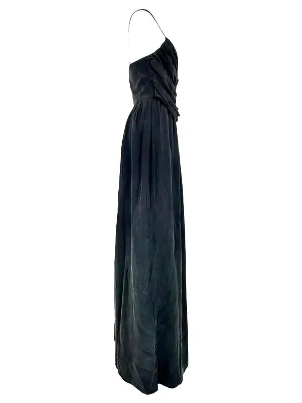 Zimmermann V-neck Gathered Maxi Dress - Grey