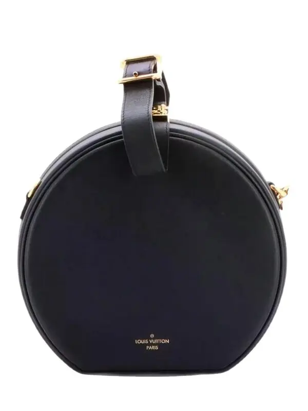 LOUIS VUITTON Petite Boite Chapeau Bag Calfskin Shoulder Bag - Black