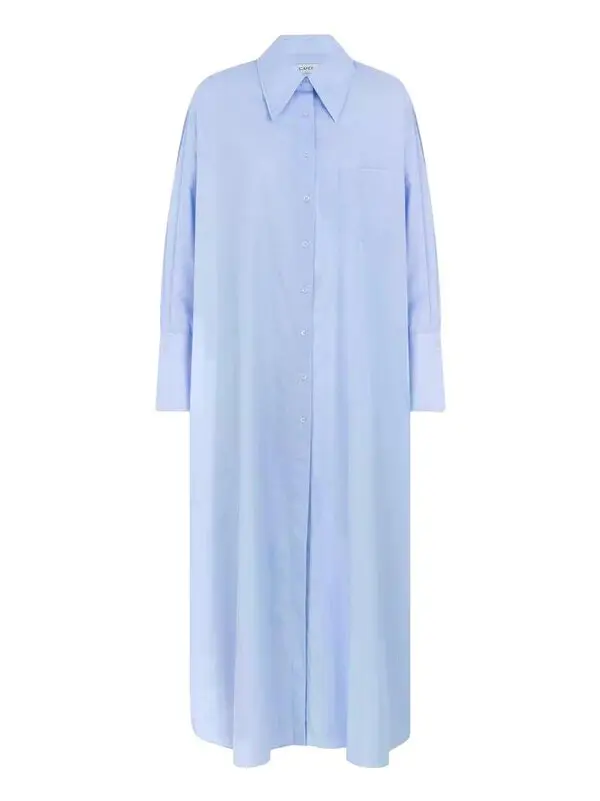 CAYET Maxi Overshirt - Blue