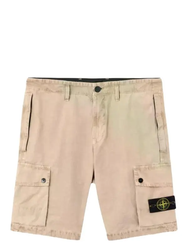 Stone Island Logo-patch Cargo Shorts - Neutrals