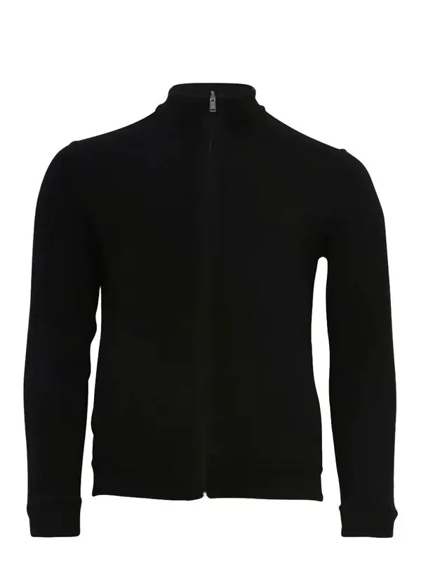 BOSS Zip-front Sweater - Black
