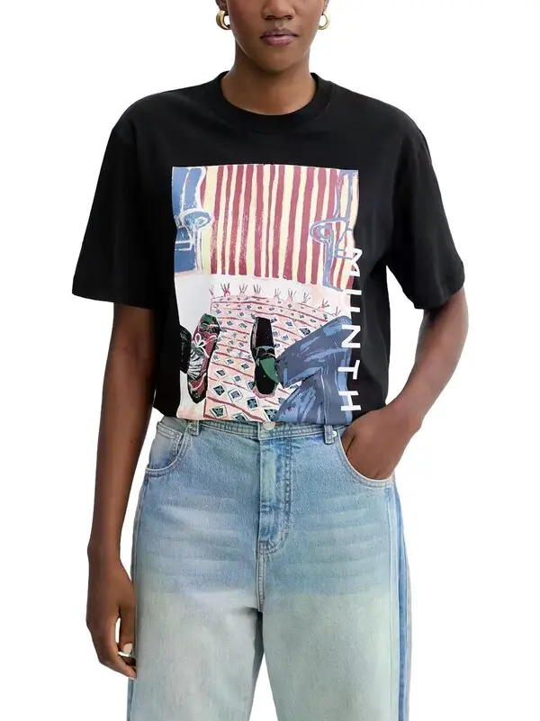 Munthe Ballon Graphic-print T-shirt - Black