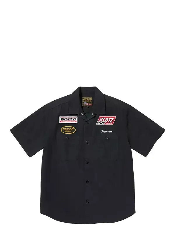 Supreme X Vanson Leathers® Short-sleeve Work Shirt - Black