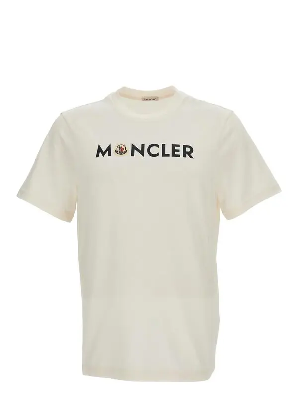 Moncler Cotton Logo T-shirt - White