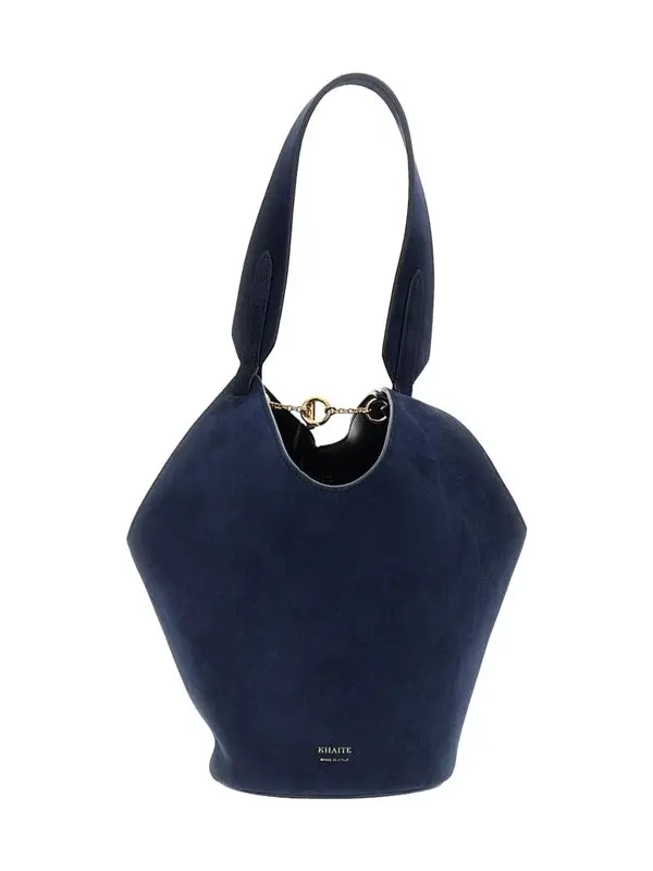 Khaite Lotus Mini Tote Bag - Blu