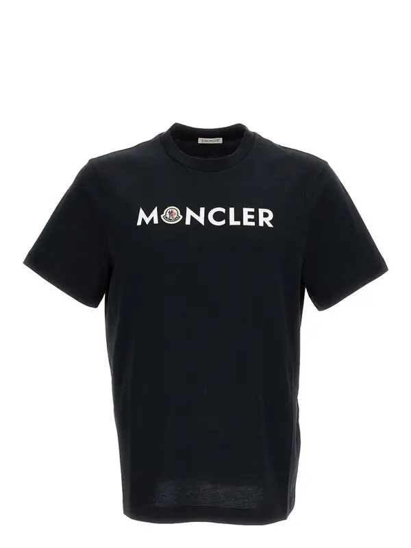 Moncler Cotton Logo T-shirt - Black