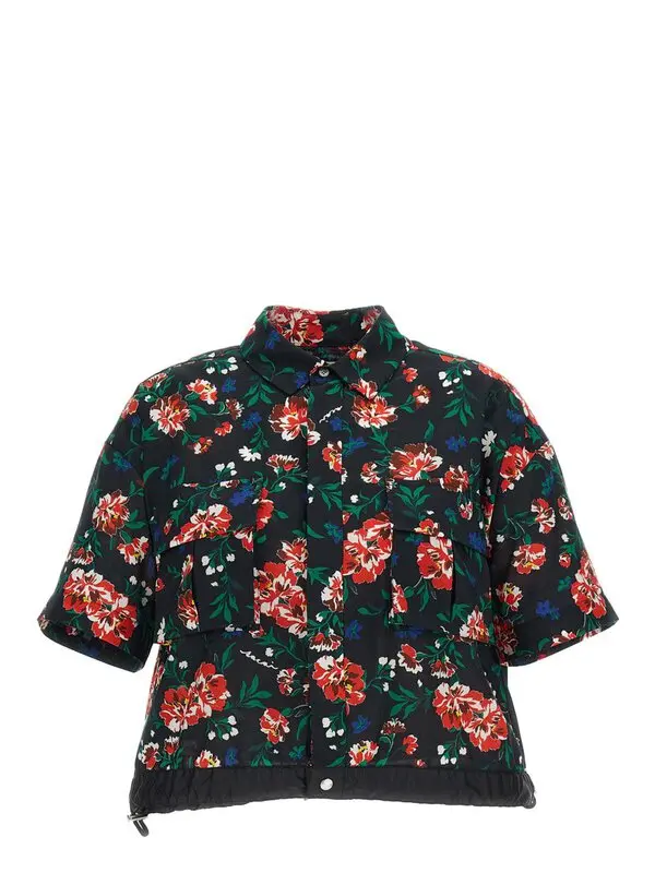 Sacai Floral Print Short Sleeve Shirt - Multicolor