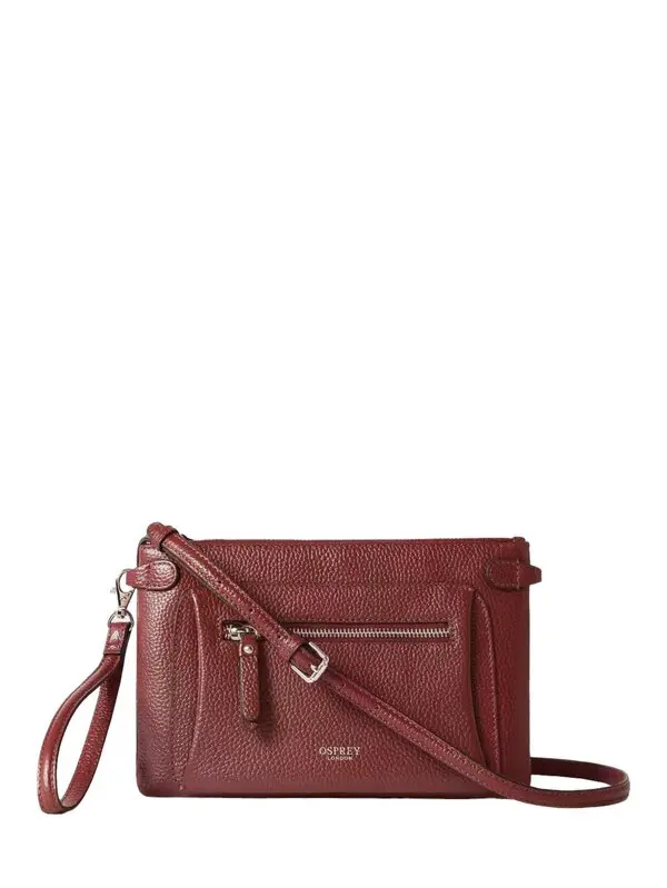 OSPREY Leather Crossbody Bag - Red