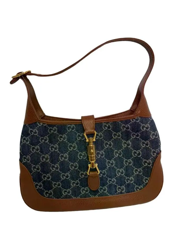 Gucci Jackie 1961 Monogram Shoulder Bag - Blue