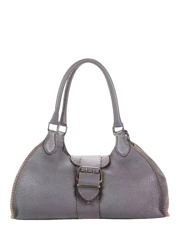 Fendi By The Way Whipstitch Shoulder Bag - Purple