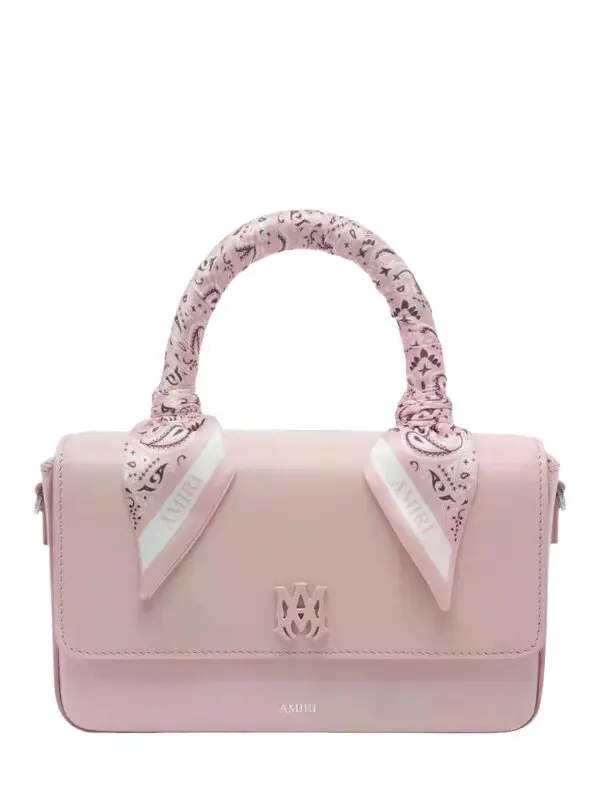 Amiri Micro Long Ma Bandana-print Handbag - Pink
