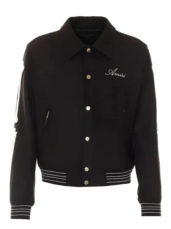 Amiri Embroidered Bomber Jacket - Black