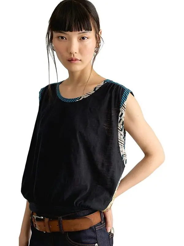 Free People We The Free Sadie Muscle Tee - Blue Combo