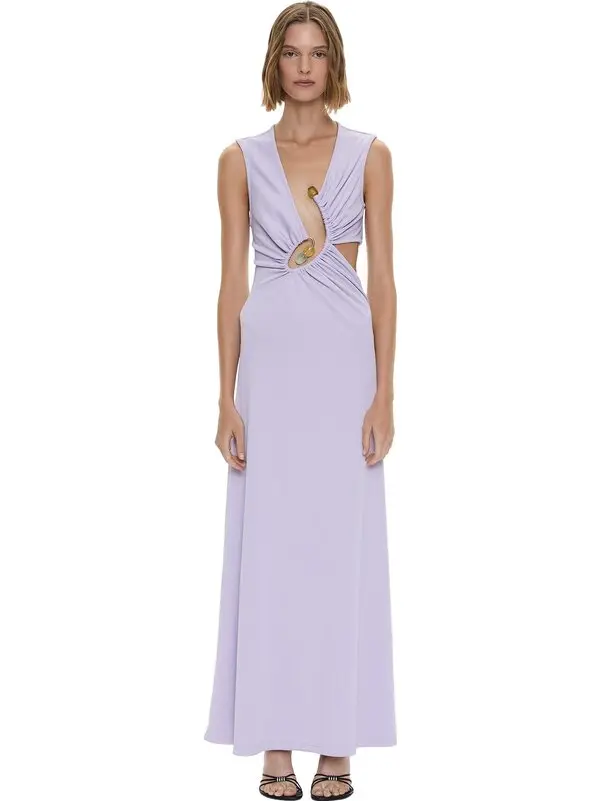Christopher Esber Spiral Beach Glass Tank Dress - Purple