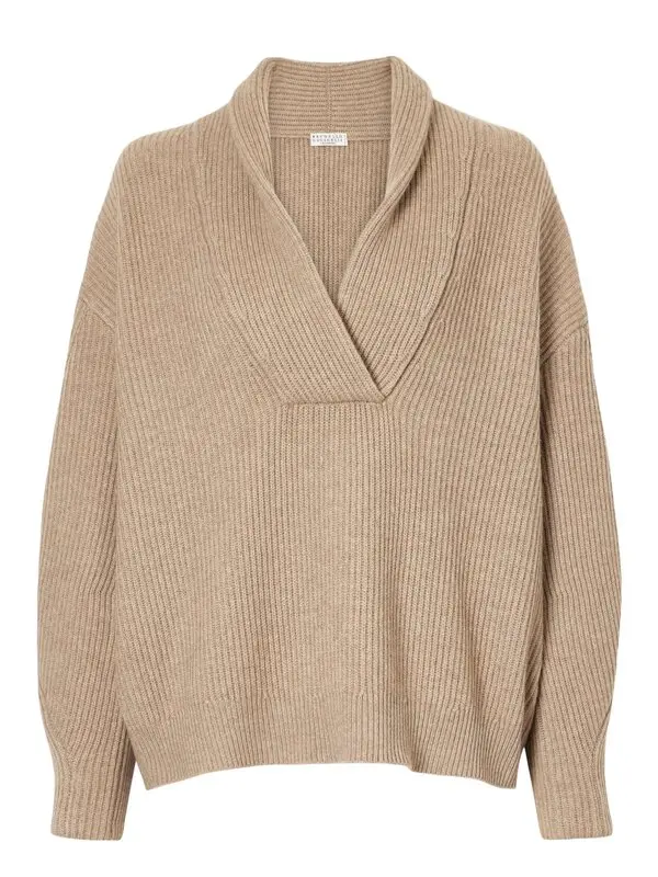 Brunello Cucinelli Long-sleeved Ribbed Jumper - No
