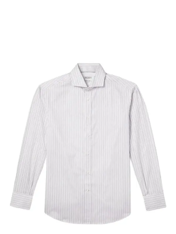 Brunello Cucinelli Striped Buttoned Shirt - No
