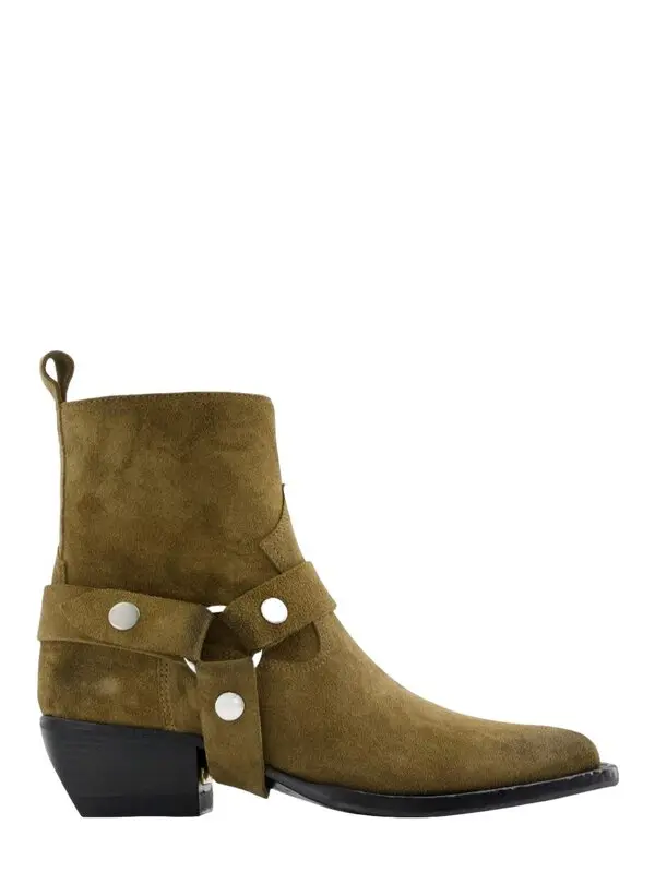 GOLDEN GOOSE Debbie Ankle Boots - Khaki